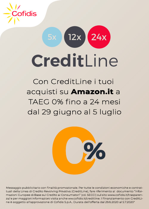 Su Amazon arriva il pagamento a rate tramite CreditLine di Cofidis!