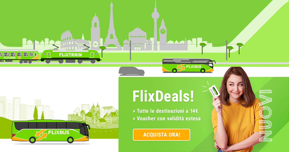 Voucher Flixbus: acquista ora e per 3 anni viaggi dappertutto a 14,99 ...