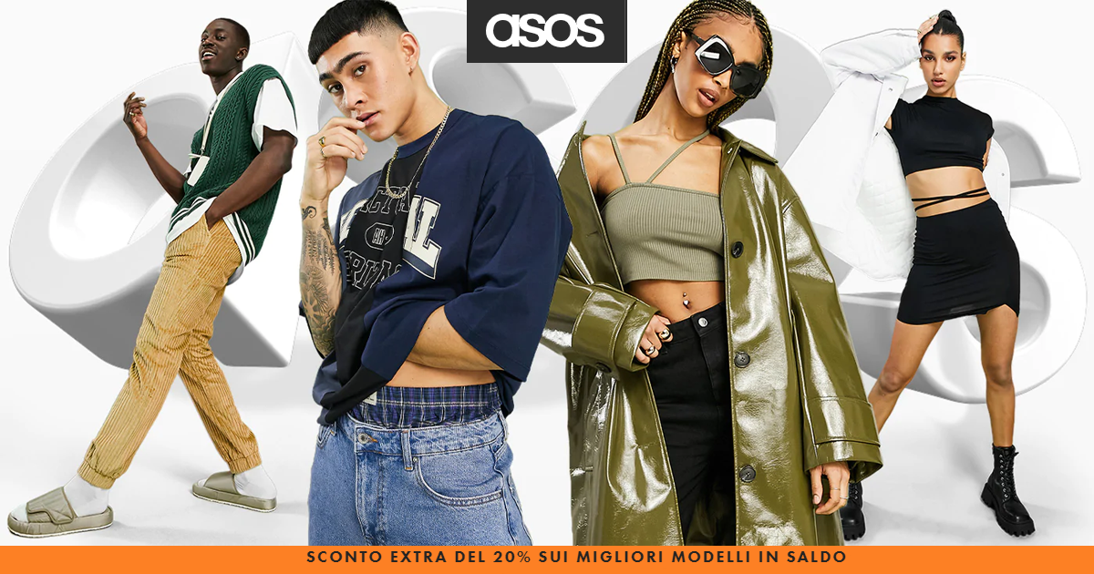 Asos: extrasconto del 20% sui modelli già in saldo! — La pagina degli ...