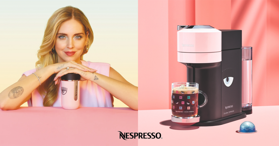 Nespresso collabora con Chiara Ferragni e presenta le Limited Edition delle sue macchine e cialde