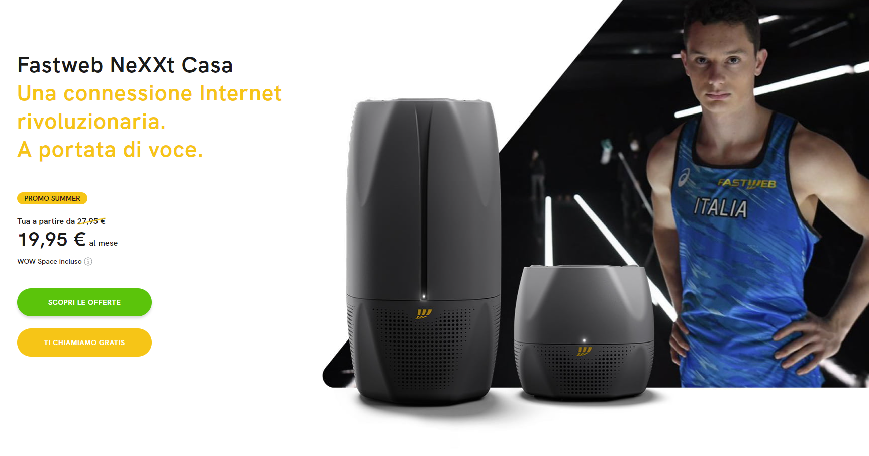 Fastweb NeXXt Casa: Internet illimitato fino a 2,5 Gbps con Alexa ...