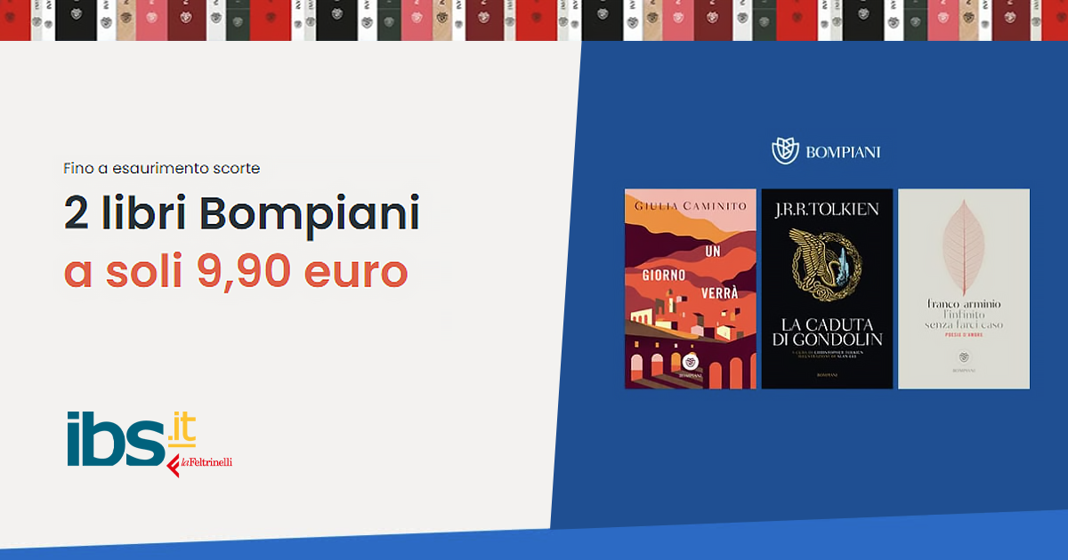 Promo IBS: 2 Libri Bompiani a soli 9,90 euro! — La pagina degli sconti