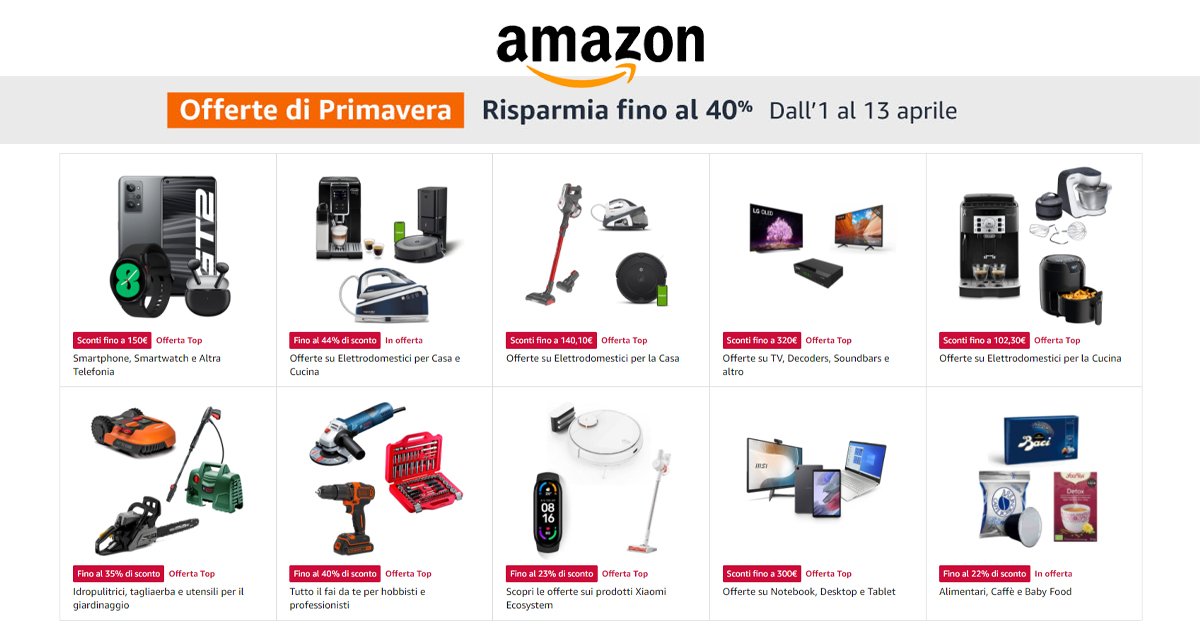 Amazon "Offerte di Primavera": tanti prodotti in sconto fino al 40%, ecco i migliori! — La ...