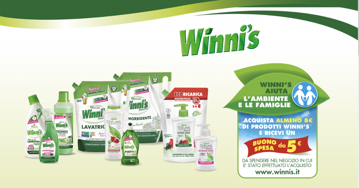 Concorso Winni's: acquista almeno 8€ di prodotti e ottieni una gift ...