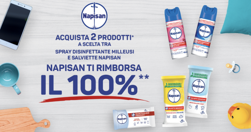 Cashback Napisan: acquista 2 prodotti in promozione e ricevi il ...