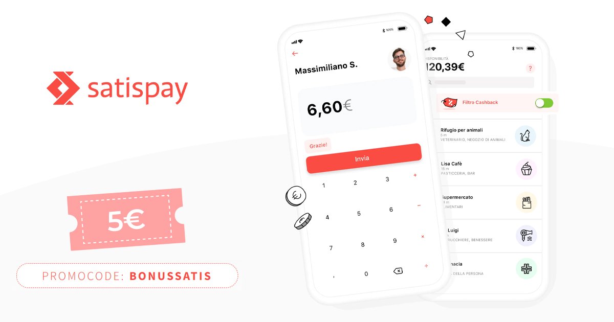 Satispay ti regala 5 euro: ecco come ricevere il bonus con l'app più ...