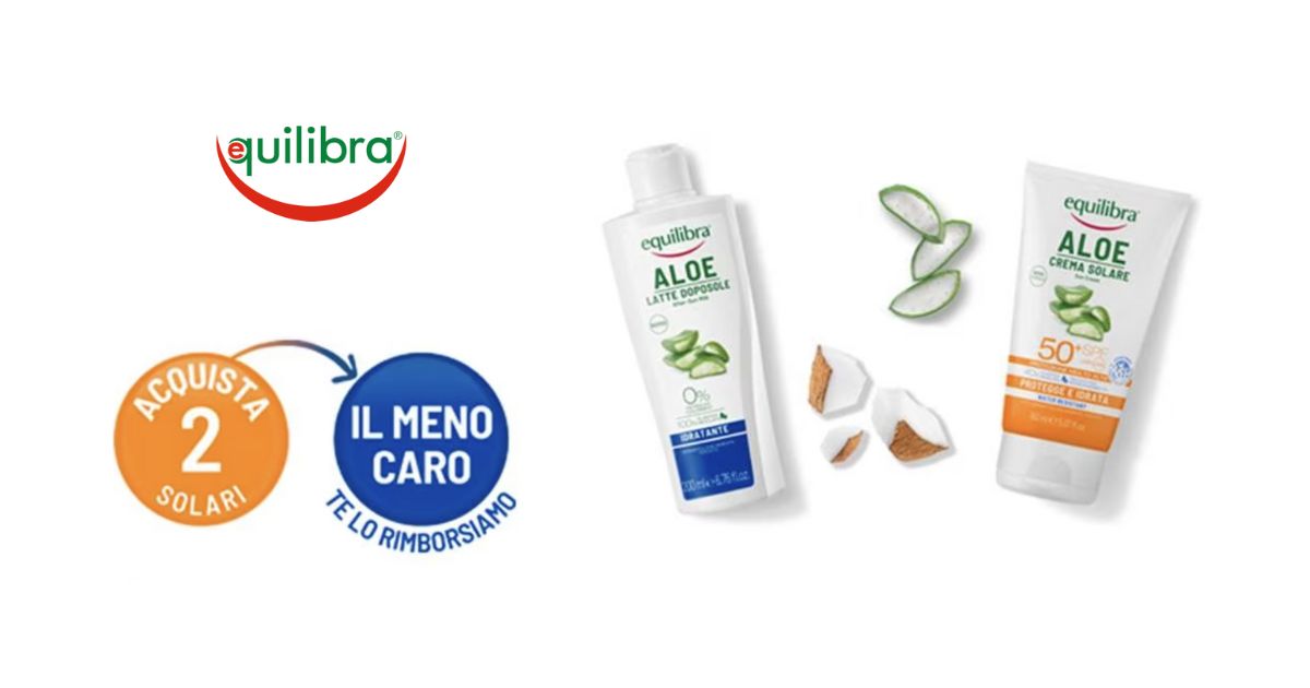 Cashback Equilibra: acquista 2 solari e ottieni il rimborso del meno costoso!