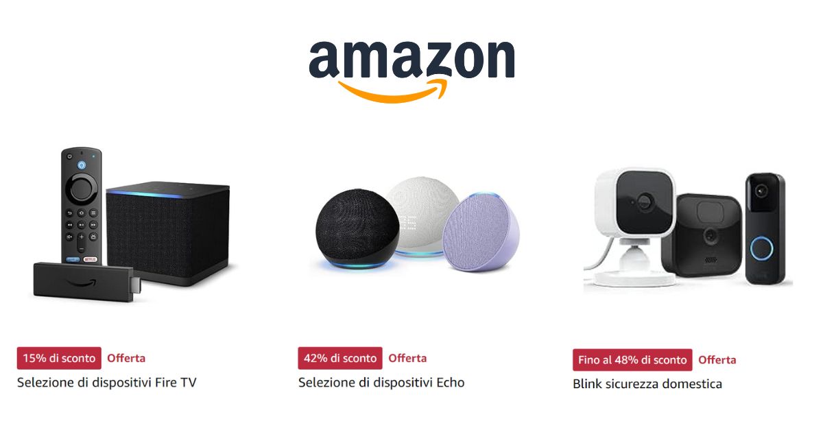 Amazon "Sconti di fine estate": tanti prodotti di smart home fino al -48%! — La pagina degli sconti