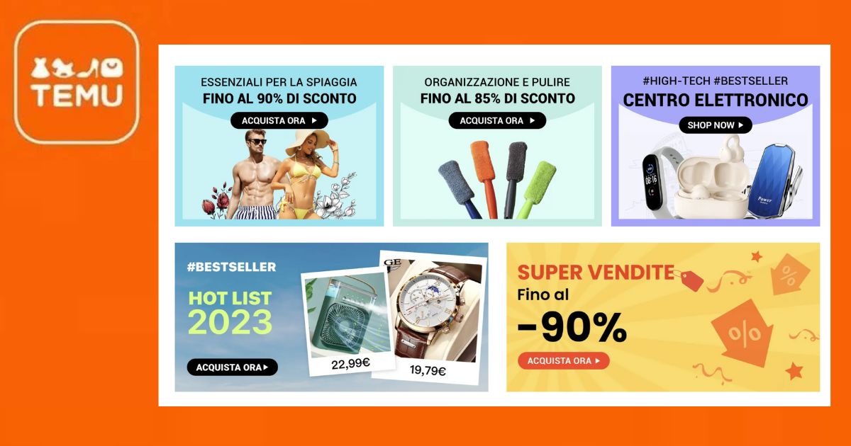 TEMU: come fa ad avere prezzi così bassi? — La pagina degli sconti