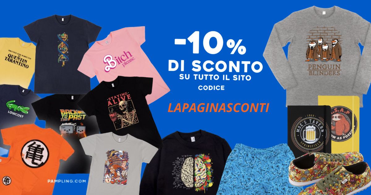 PROMO BOMBA PAMPLING: sconto del 10% su tutto il sito con il nostro ...