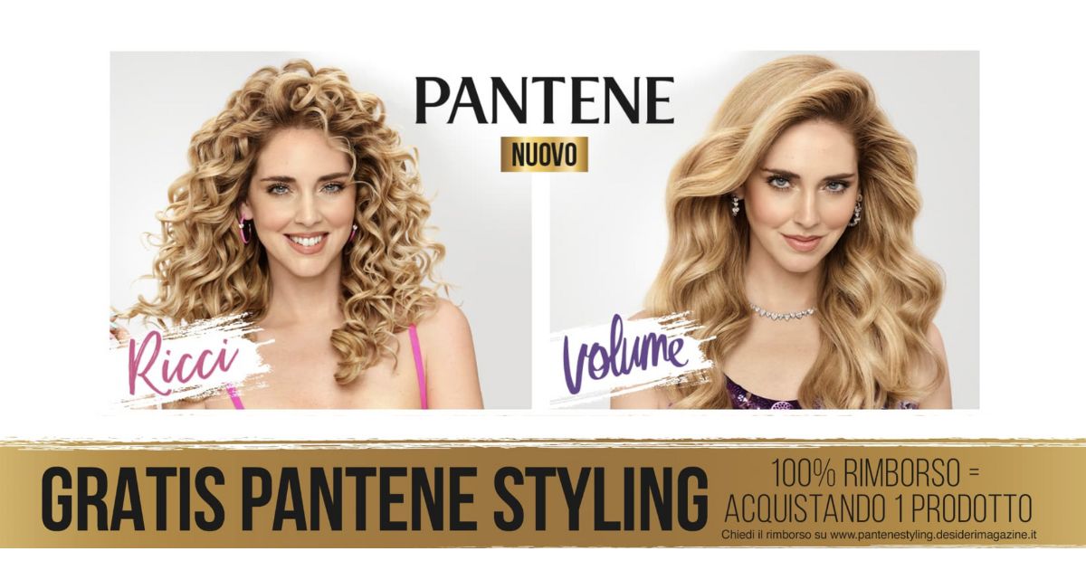 Cashback Pantene: acquista un prodotto della linea Styling e ottieni il rimborso completo! — La ...