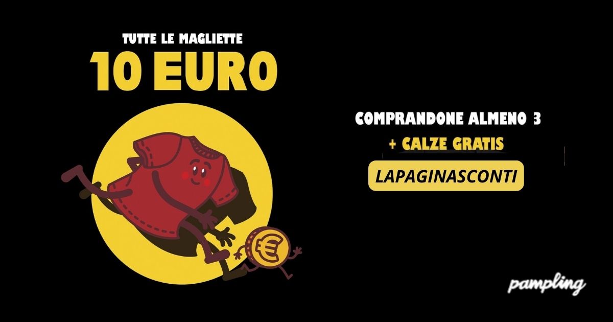 Promo Pampling: tutte le magliette a 10€ comprandone almeno 3! — La ...
