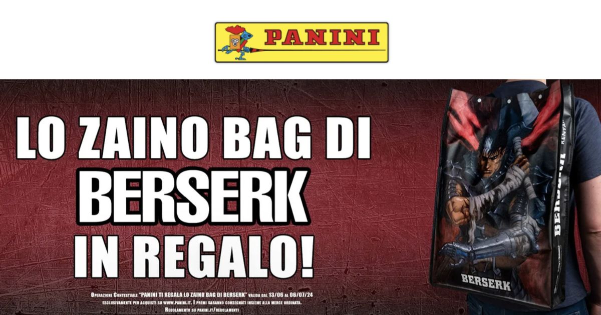 Promo Panini: acquista 50€ di fumetti e ottieni 1 zaino bag di Berserk ...