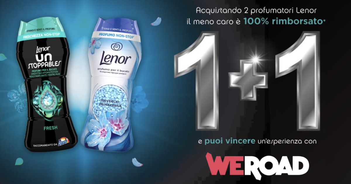 Cashback e concorso Lenor: ottieni il rimborso del meno caro e vinci un ...
