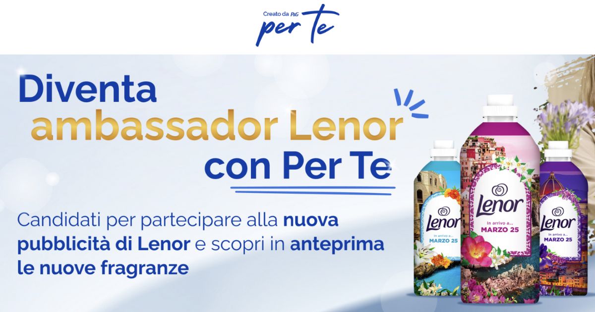 Diventa ambassador Lenor e scopri in anteprima le nuove fragranze! — La ...