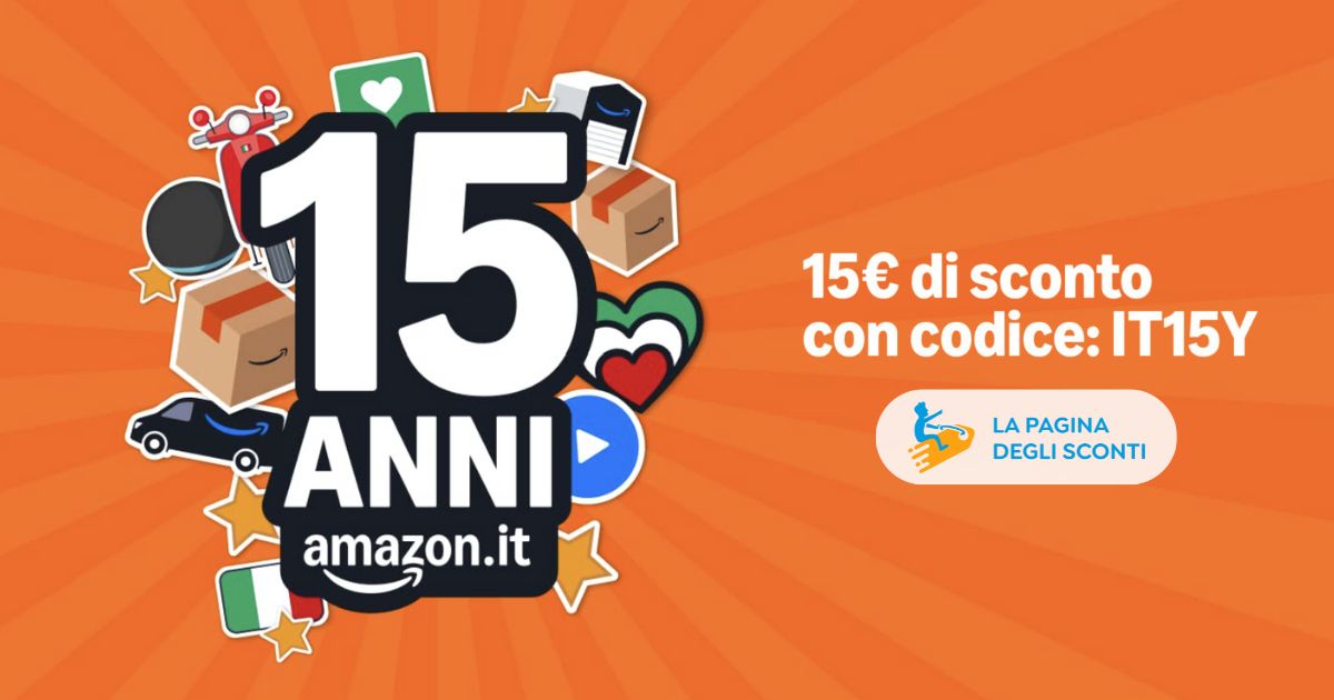 15 anni di Amazon Italia: ecco i migliori prodotti su cui applicare il codice anniversario — La ...