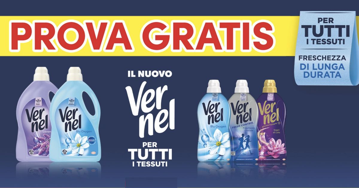 "Cashback Vernel Henkel": acquista 1 prodotto e richiedi il rimborso ...