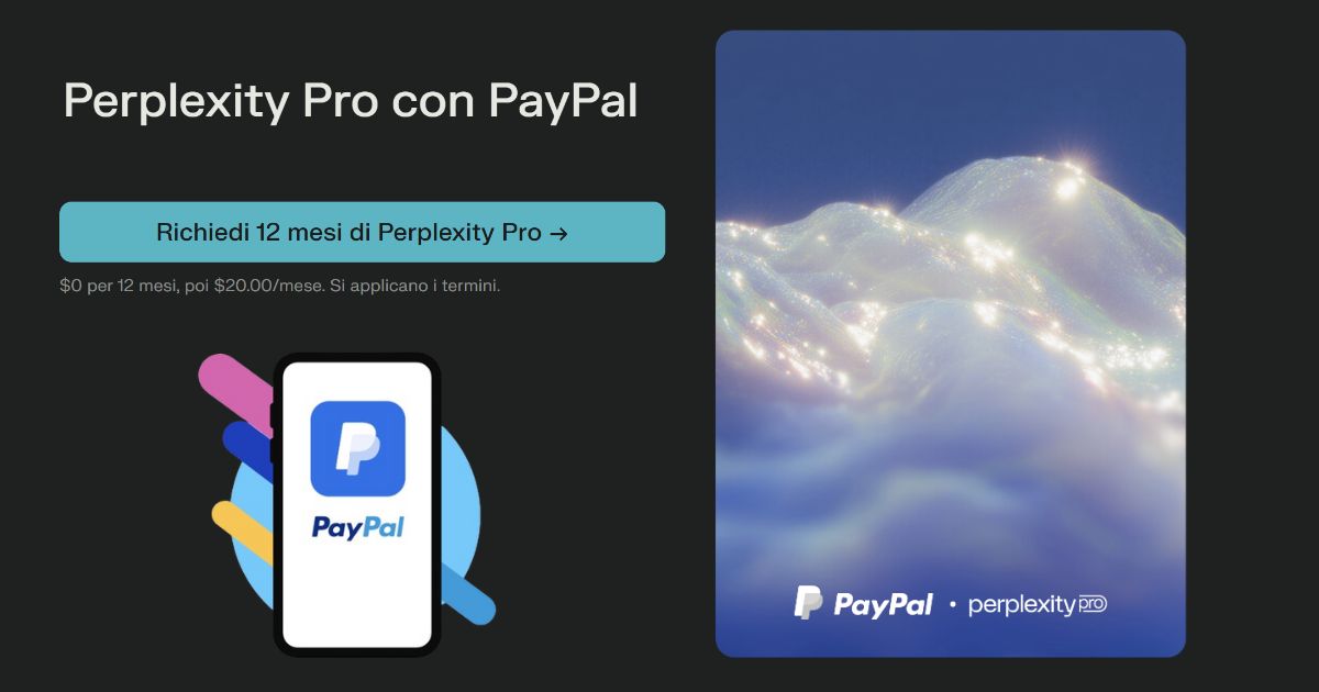 Offerta PayPal: 12 mesi gratis di Perplexity Pro con accesso anticipato a Comet! — La pagina ...